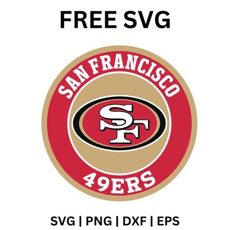 San Francisco 49ers Logo Svg Free Classic Nfl Team Emblem For Cricut