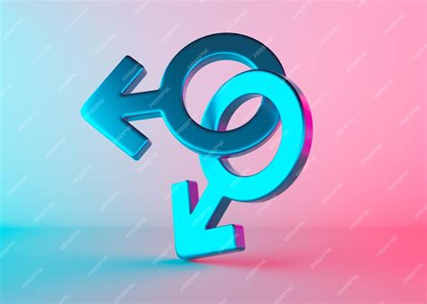 Premium Photo Two Male Sex Symbols With Neon Light Mars Symbol For Men Gender Sign Alternative