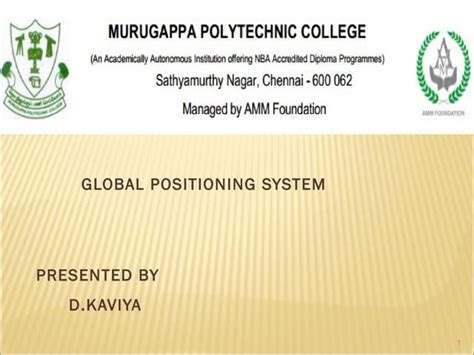 Global Positioning System Ppt