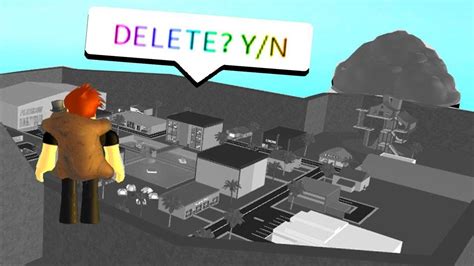 Deleting The Server With Admin Roblox Youtube