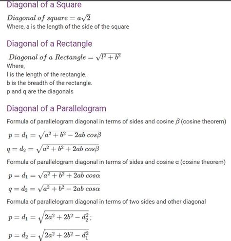 Diagonal Of A Square Formula TRUNG TÂM GIA SƯ TÂM TÀI ĐỨC HOTLINE 091 6265 673