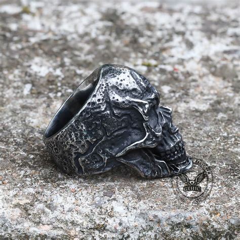 Classic Skull Stainless Steel Ring Gthic