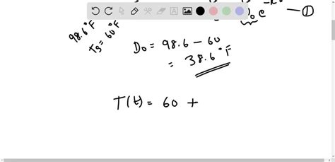 Solvedthese Exercises Use Newtons Law Of Cooling Time Of Death