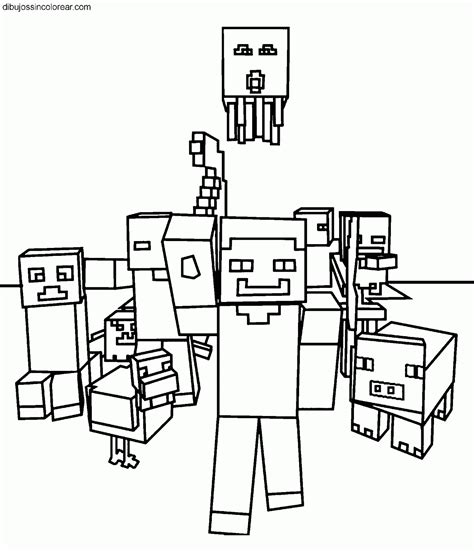 Dibujos Para Colorear Minecraft 3d Revista Gramma Almanar