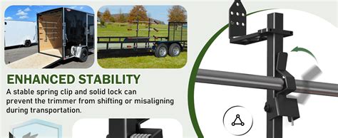 Elitewill 4 Place Weedeater Rack For Open Enclosed Trailers
