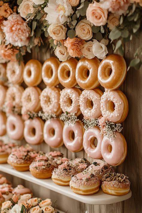Wedding Donut Wall Donut Dessert Table Donut Station