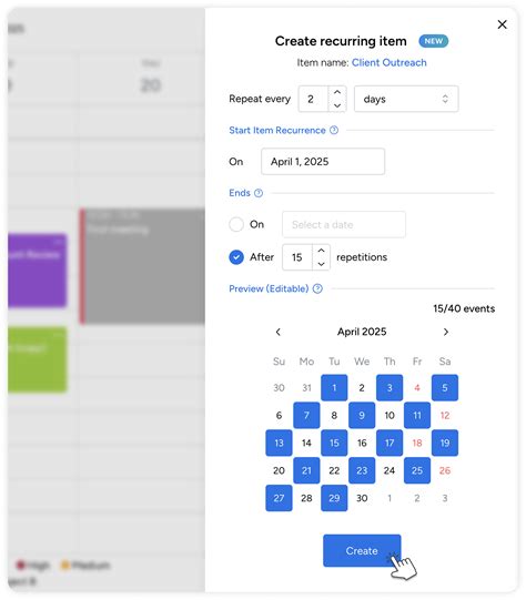 Create Recurring Tasks Within The Calendar Special Workflows And Use Cases Monday Community Forum