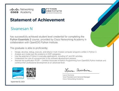 Sivanesan Nagarajan On Linkedin Python Language Cisco