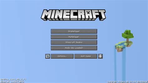 I Gave The Menu Screen A Super Clean Design R Minecraft
