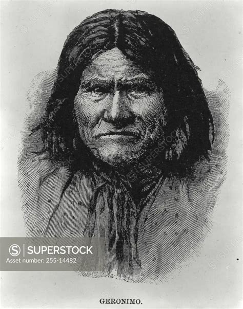 Vintage Photograph Geronimo Apache Indian Chief Leader Of Fifty