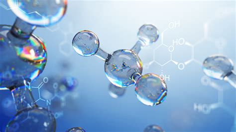 3d Illustration Of Molecule Model Science Background With Molecules And