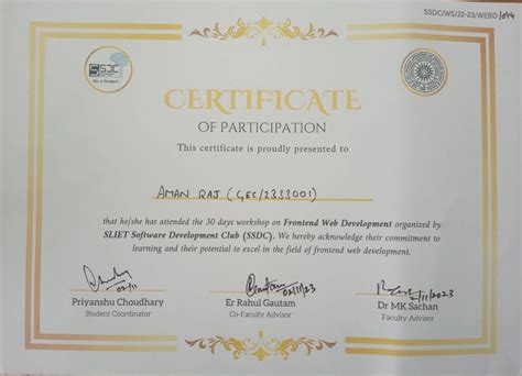 Aman Raj On Linkedin Frontenddevelopment Webdevelopment Certified Newskills Careergrowth