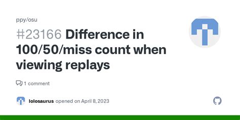 Difference In 10050miss Count When Viewing Replays · Issue 23166