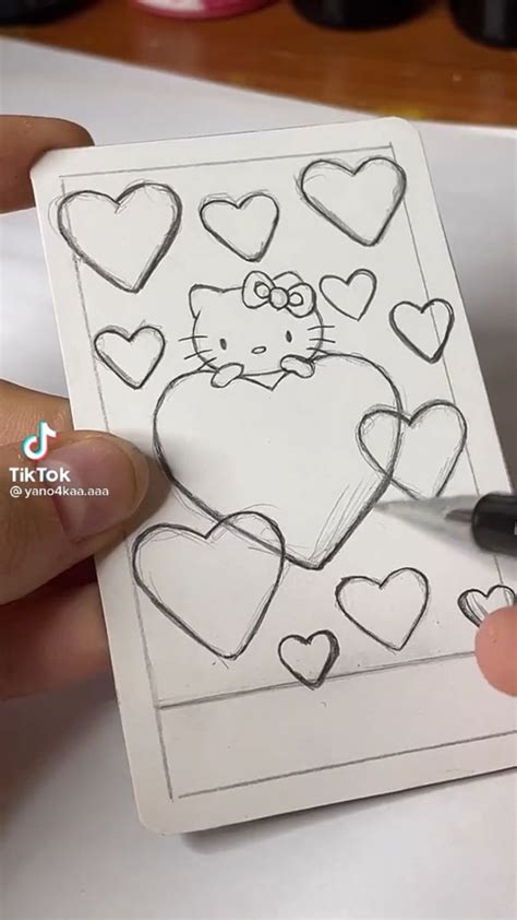 Пин от пользователя Anzhela Slys на доске Просто доска Приглашения Hello Kitty Эскизы