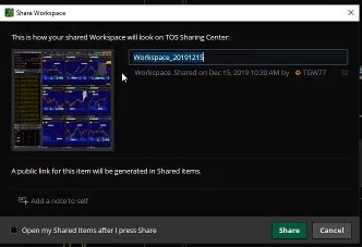 How To Create Save Workspace In TOS Simpler Trading