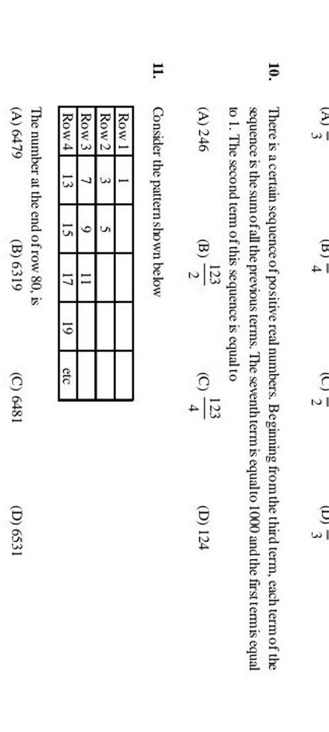Consider The Pattern Shown Below Row 11row 235row 37911row 413151719etc T