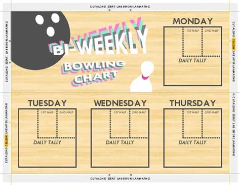 Bi Weekly Bowling Chart Pdf By J Shea Lee Tpt