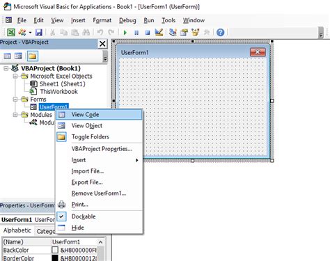 Excel Macro Class Userform Module
