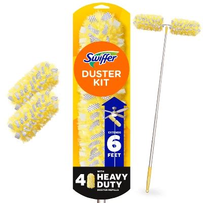Swiffer Dusters Heavy Duty Super Extendable Handle Dusting Kit