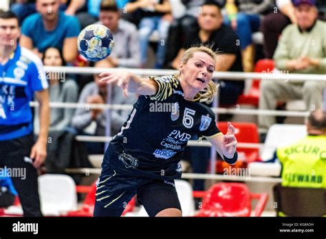 November 4 2017 Iulia Curea 5 Csm Bucharest During The Ehf Womans Champions League Game