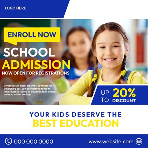 School Ads Template Postermywall
