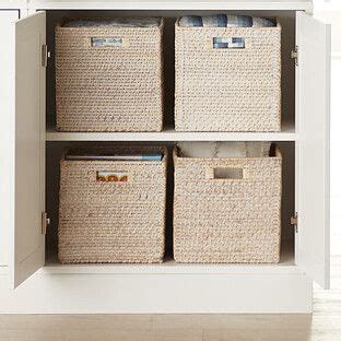 Whitewash Rattan Storage Cube With Handles Cube Storage Container Store Fabric Storage Cubes