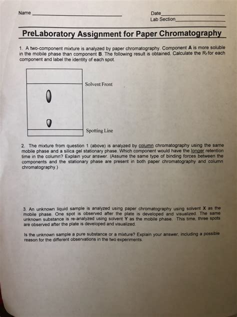 solved name date lab section prelaboratory assignment for