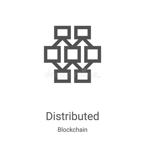 Distributed Icon Vector From Database And Servers Collection Thin Line