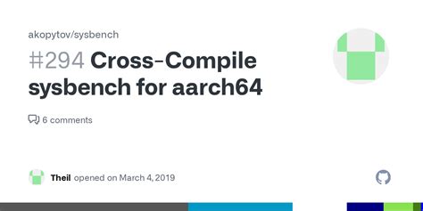 Cross Compile Sysbench For Aarch64 · Issue 294 · Akopytovsysbench · Github