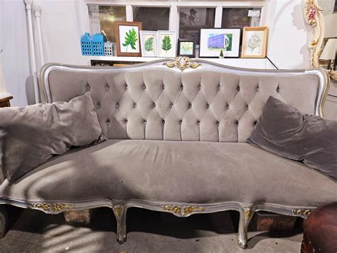 이사정리중 패브릭 엔틱 3인 쇼파 당근 중고거래