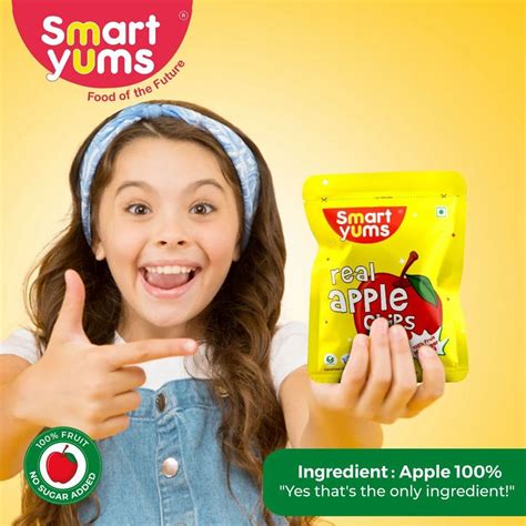 Freeze Dried Apple Chips Ready To Eat Apple Slices No Added Sugar 10 G Packaging Type 3