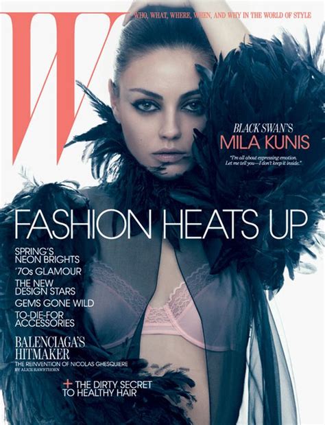Mila Kunis For W Magazines March 2011 Issue