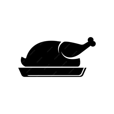 Premium Vector Fried Chicken Symbol Simple Icon Illustration Design