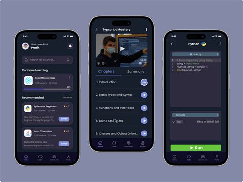 code learning app day 14 of superdribbbs 🏀 by pratik gaikwad on dribbble