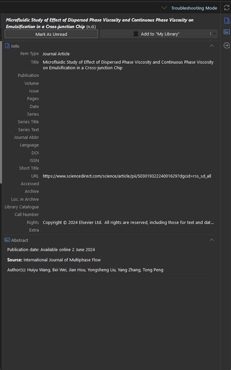[zotero 7 Beta] Graphical Abstract In Rss Feeds Zotero Forums