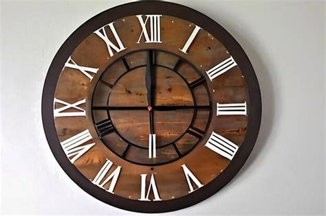 Premium Photo Diy Rustic Wooden Clock