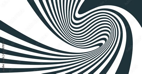 Psychedelic Pattern With Melting And Distorting Lines The Geometric Background By Stripes 3d