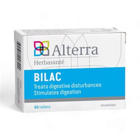 Bilac Choleretic And Cholagogue 60 Tablets Alterra Syner G Supplements