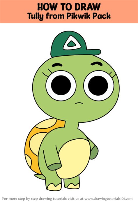 How To Draw Tully From Pikwik Pack Pikwik Pack Step By Step