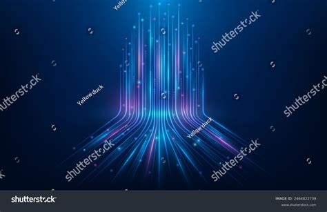 Line Data Network Speed Communication Technology Stock Vector Royalty Free 2464822739