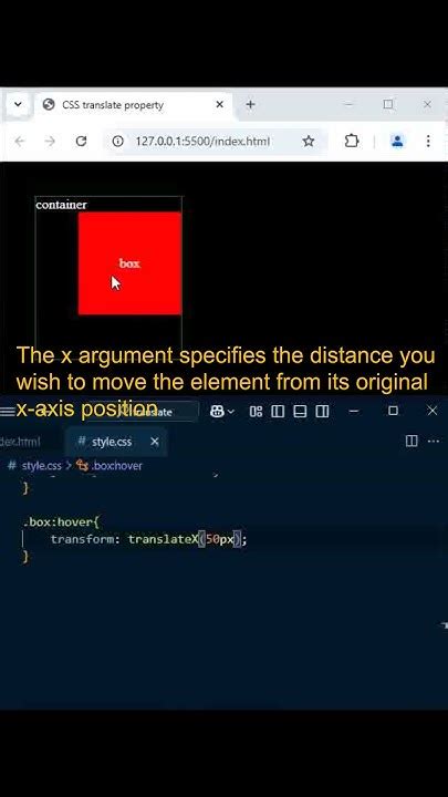 css animation transform translate property example 1 youtube