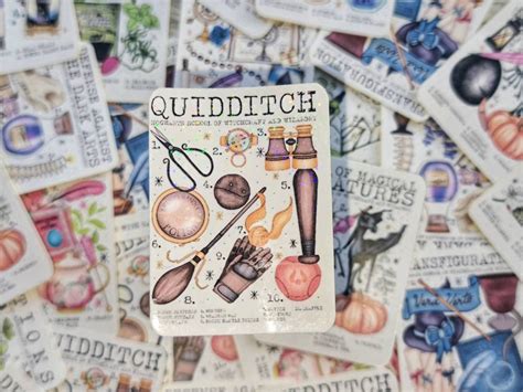 Wizard Classes Chart Stickers Magic Wizarding World Etsy