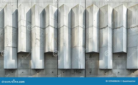 Generative AI Architecture Details Concrete Facade Bias Columns Geometric Element Abstract
