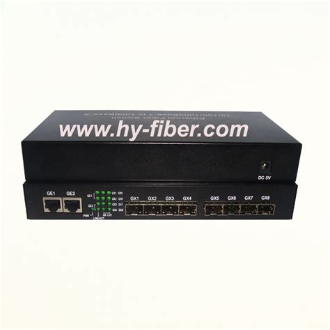 10 Port Gigabit Ethernet Switch Dual Fiber 1310nm 20km 8 Sfp And 2 Rj45 Ghcomtek