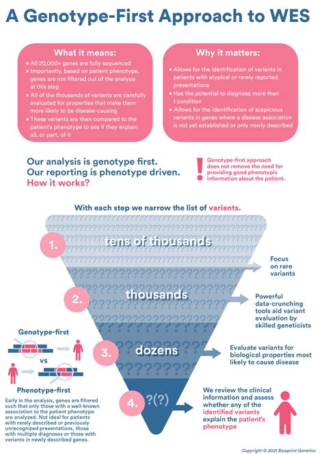 Infographic A Genotype First Approach To Wes Blueprint Genetics