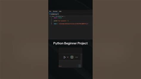 Python Project For Beginners 👨‍💻🐍 Coding Programming