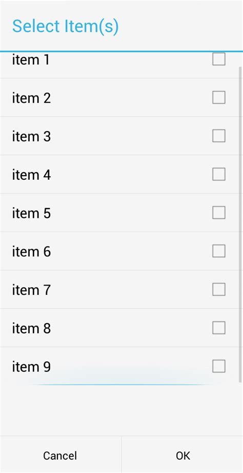 android extra space in listview within alertdialog using