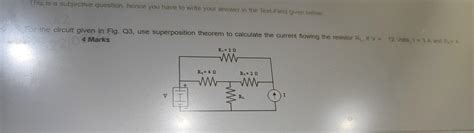 solved for the circuit given in fig q3 use superposition