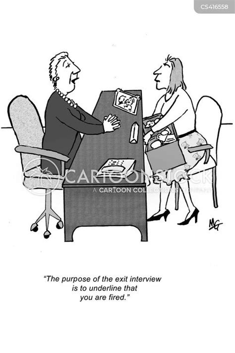 Exit Interview Cartoons And Comics Funny Pictures From Cartoonstock