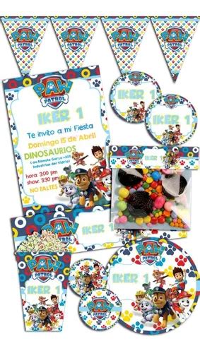 2x1 Kit Imprimible Paw Patrol 1 Fiesta Infantil Cumpleaños Mercadolibre